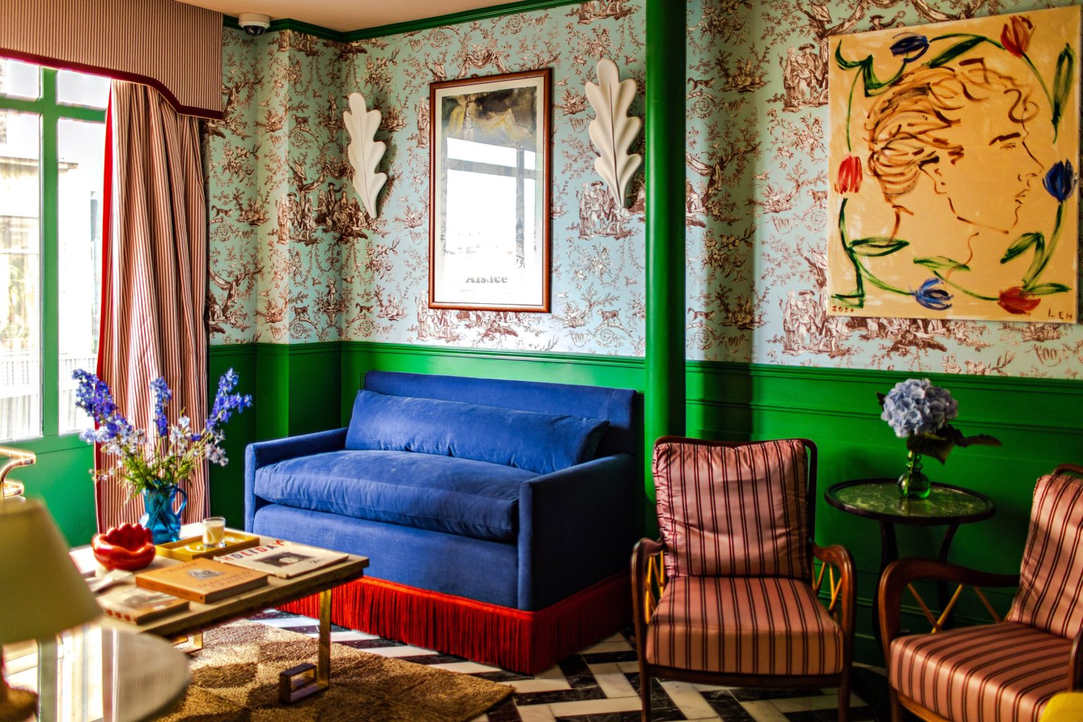 Luke Edward Hall Takes Us Inside His Crazy Colourful Paris Hôtel Les ...